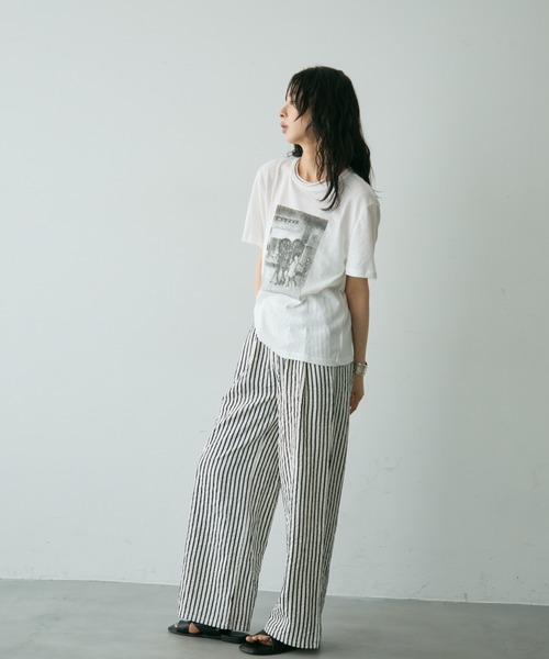 Trish（トリッシュ） パンツ サッカーストライプイージーパンツ