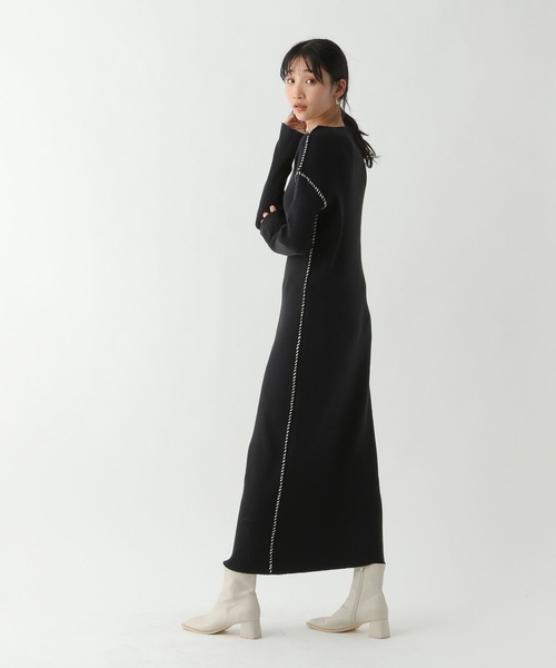 Yahoo!オークション - 「apart by lowrys」 ニットワンピース FREE グ...