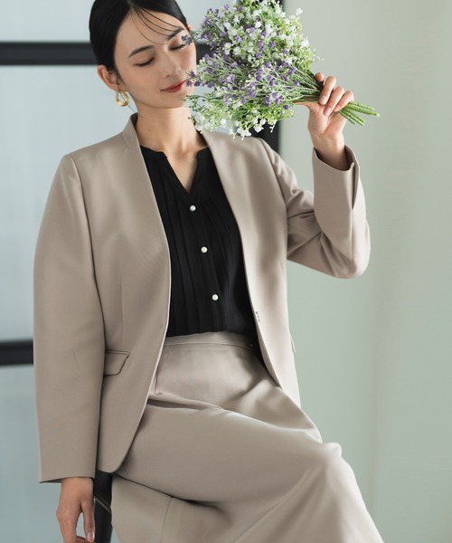 セットアップ 「2025新作」「オフィスカジュアル/洗える/UV加工/花粉