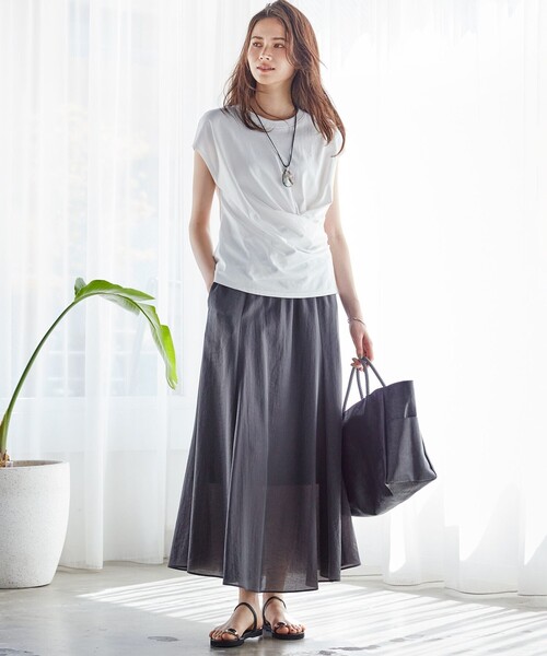 tシャツ Tシャツ レディース 「SLOW/一部店舗限定」MVSコットン カシュクールデザイン Tシャツ :83237184:ZOZOTOWN ...