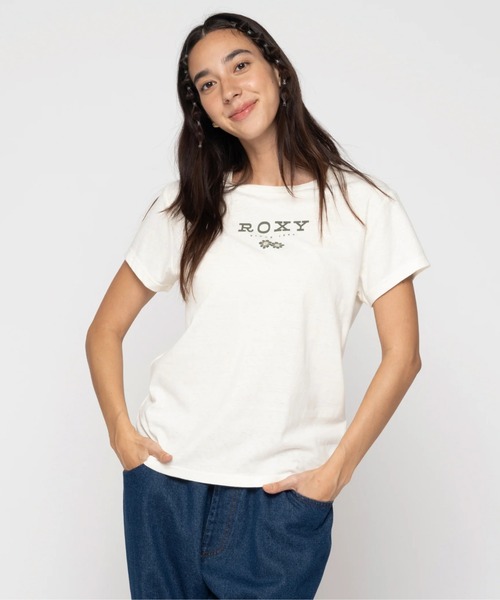 ROXY tシャツ SWEETER SUN /シンプルロゴ＆フラワーモチーフ半袖Tシャツ レディース : ZOZOTOWN Yahoo!店 - 通販 - Yahoo!ショッピング
