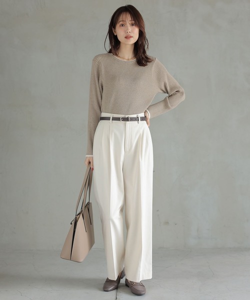 GLOBAL WORK（グローバルワーク） パンツ あったかウツクシルエットワイドパンツ/115440 レディース : ZOZOTOWN Yahoo!店 - 通販 - Yahoo!ショッピング