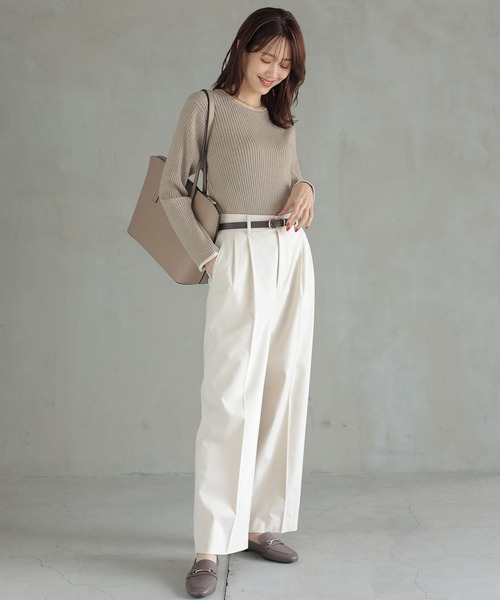 GLOBAL WORK（グローバルワーク） パンツ あったかウツクシルエットワイドパンツ/115440 レディース : ZOZOTOWN Yahoo!店 - 通販 - Yahoo!ショッピング