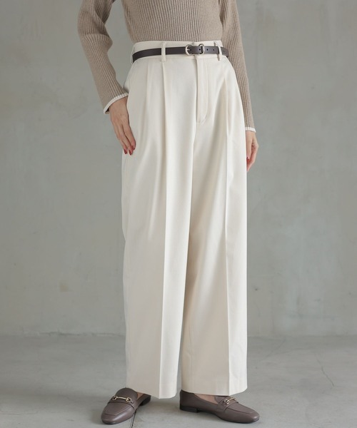 GLOBAL WORK（グローバルワーク） パンツ あったかウツクシルエットワイドパンツ/115440 レディース : ZOZOTOWN Yahoo!店 - 通販 - Yahoo!ショッピング