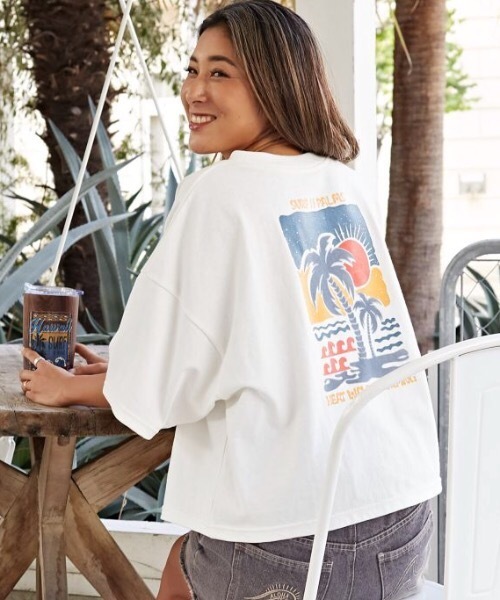 Kahiko tシャツ 「Kahiko」SURF＆Palms フェレTシャツ レディース : ZOZOTOWN Yahoo!店 - 通販 - Yahoo!ショッピング