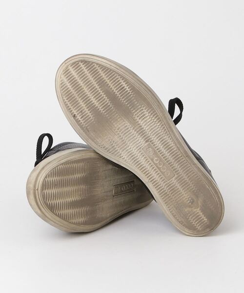 Yahoo!オークション - 「ECCO」 ハイカットスニーカー 37 ブラック レ...