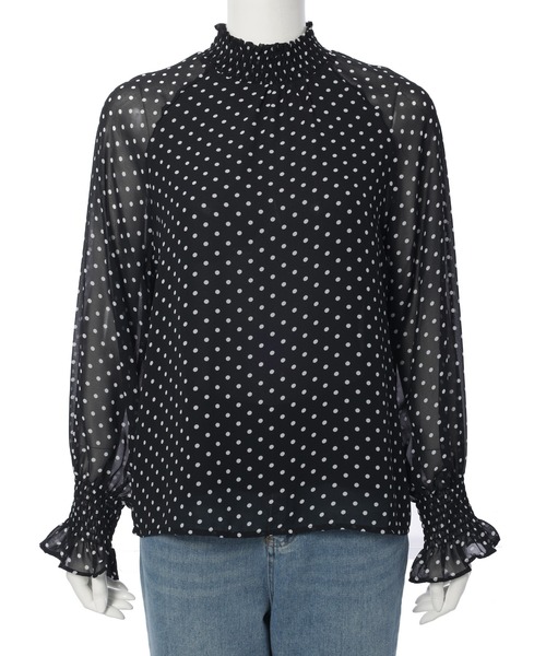 Yahoo!オークション - 「Edit Sheen」 長袖ブラウス M ブラック レディ...