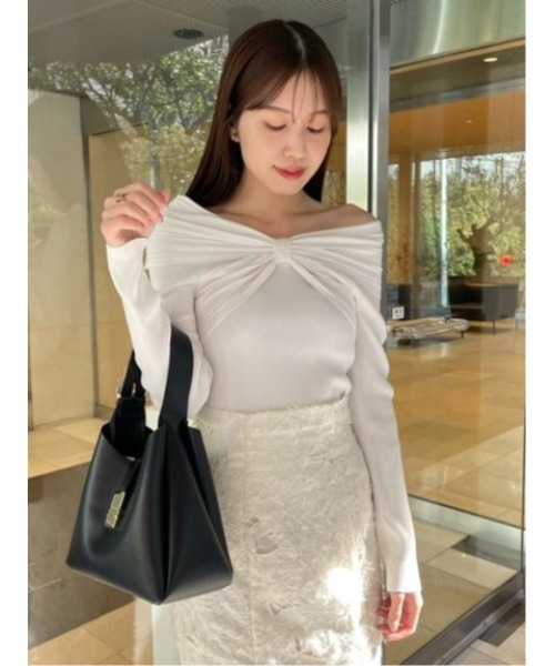 Yahoo!オークション - 「SNIDEL」 長袖ニット ONE SIZE グレー レディ...