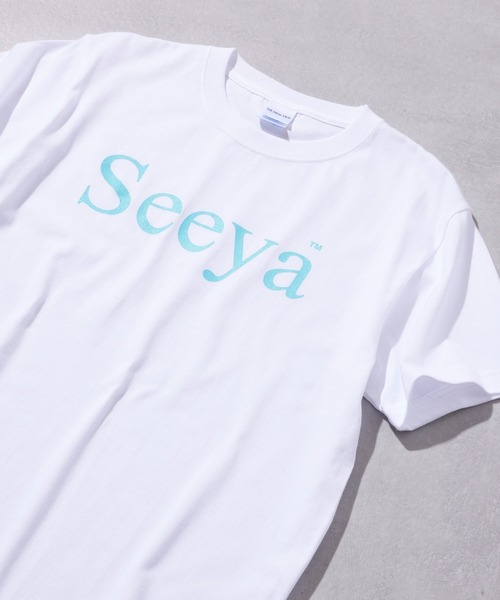THE FINAL VIEW tシャツ 「THE VIEW」seeya メッセージロゴプリントTシャツ 半袖T ユニセックス message ...