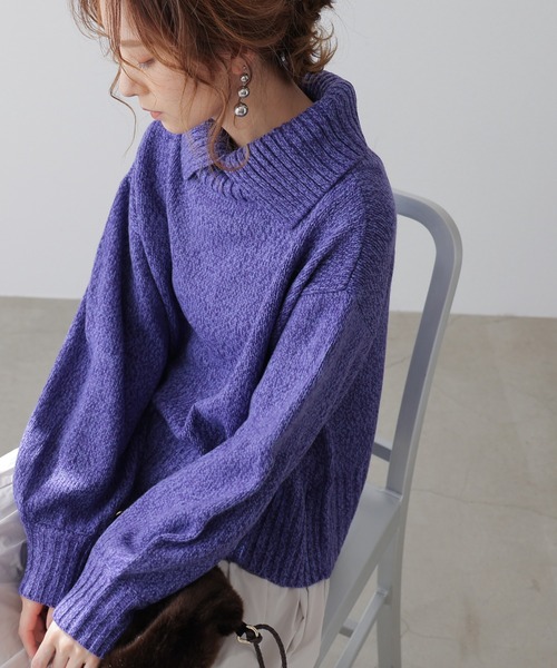 frames RAY CASSIN 「frames CASSIN」 長袖ニット FREE パープル レディース : ZOZOTOWN Yahoo!店 - 通販 - Yahoo!ショッピング