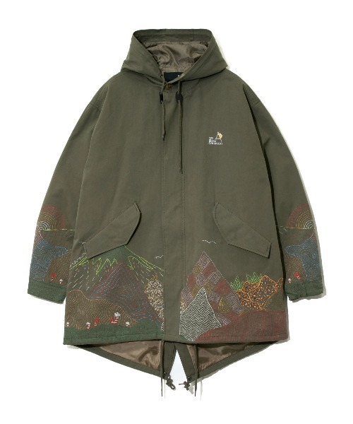 go slow caravan（ゴースローキャラバン） モッズコート MEDIUM オリーブ メンズ : ZOZOTOWN Yahoo!店 - 通販 - Yahoo!ショッピング