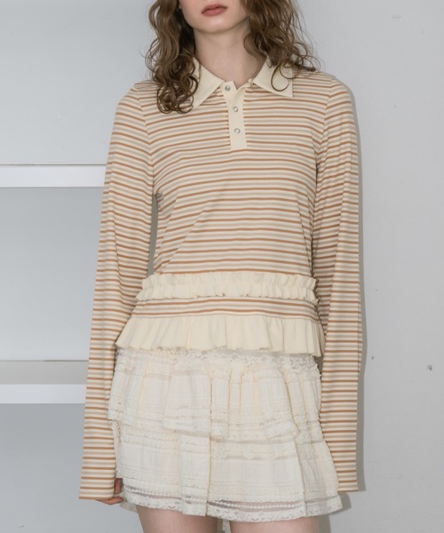 「idem」 長袖ポロシャツ FREE ベージュ レディース : ZOZOTOWN Yahoo!店 - 通販 - Yahoo!ショッピング