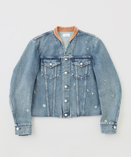 TANAKA（タナカ） デニムジャケット gジャン NO COLLAR TRUCKER JACKET メンズ : ZOZOTOWN Yahoo!店 - 通販 - Yahoo!ショッピング