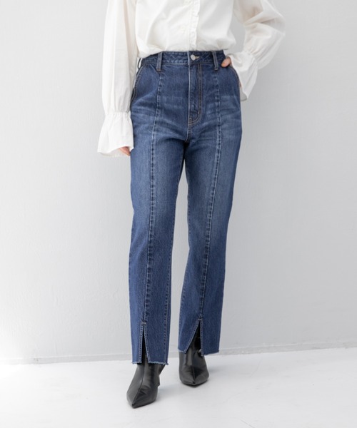 Yahoo!オークション - 「LOWRYS FARM」 デニムパンツ MEDIUM ネイビー ...