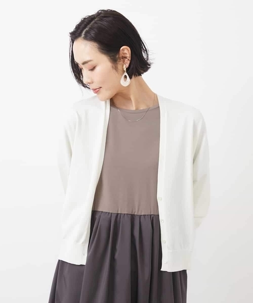 MICHEL KLEIN（ミッシェルクラン） カーディガン ホールガーメント（R