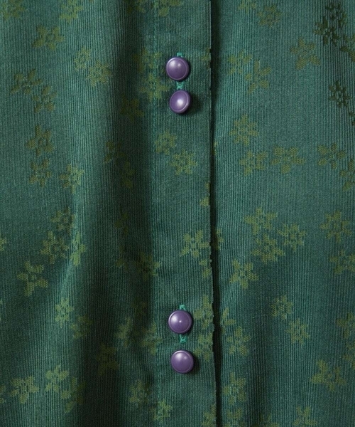 Jocomomola（ホコモモラ） ワンピース コーデュロイオパールプリント