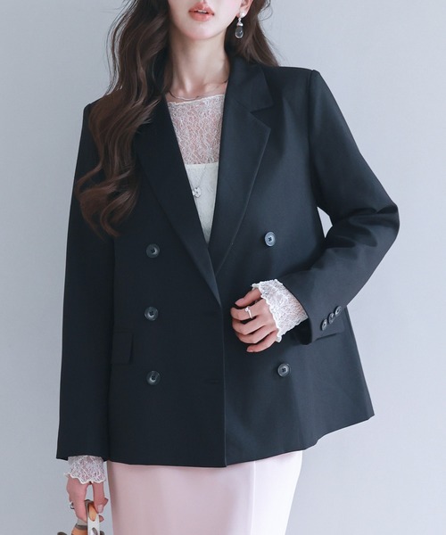 SAISON DE PAPILLON 「SAISON PAPILLON」 テーラードジャケット L ブラック レディース : ZOZOTOWN Yahoo!店 - 通販 - Yahoo!ショッピング