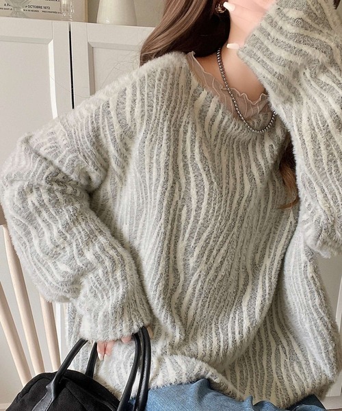 classicalelf 「classicalelf」 Vネックニット X-LARGE オフホワイト レディース : ZOZOTOWN Yahoo!店 - 通販 - Yahoo!ショッピング