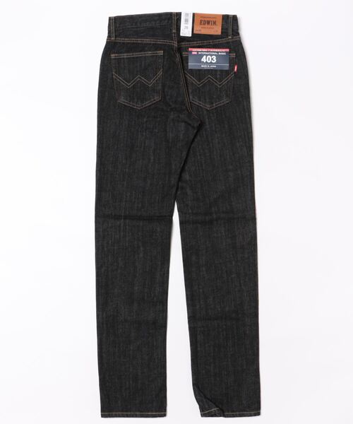 ジーンズ 「EDWIN/エドウィン」403 スタンダードストレート E403-01 ブラック インターナショナルベーシック メンズ レディース : 86710195 : ZOZOTOWN ...
