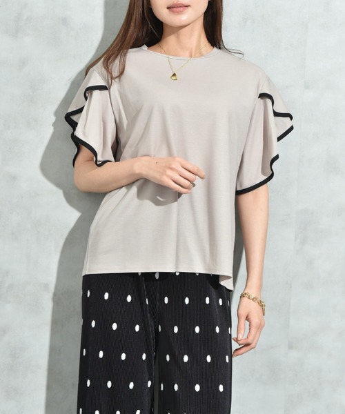 INTERPLANET 「INTERPLANET」 半袖カットソー FREE グレイッシュベージュ レディース : ZOZOTOWN Yahoo!店 - 通販 - Yahoo!ショッピング