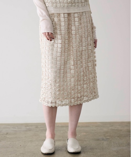 Marilyn Moon（マリリンムーン） スカート 「SOI-MeME」pearl lame lace skirt : ZOZOTOWN Yahoo!店 - 通販 - Yahoo!ショッピング