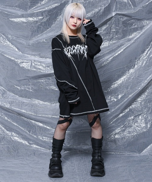 Yahoo!オークション - 「REFLEM」 長袖カットソー FREE グレー レディ...