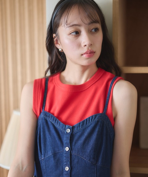 earth music&ecology タンクトップ ノースリーブ リブタンクトップ レディース : ZOZOTOWN Yahoo!店 - 通販 - Yahoo!ショッピング