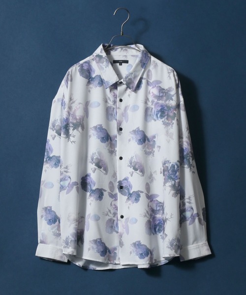 シャツ ブラウス Georgette Total Pattern Print Big Silhouette Thickness Shirt/ジョーゼッ :67295199:ZOZOTOWN ...