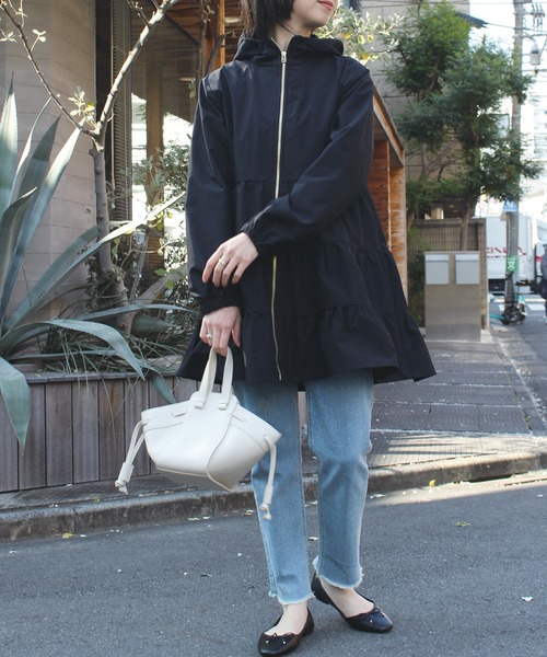 INCEDE コート アウター フード付きティアードコート レディース : ZOZOTOWN Yahoo!店 - 通販 - Yahoo!ショッピング