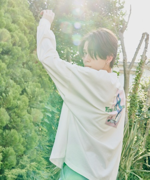 Yahoo!オークション - 「ADAMASTE」 長袖Tシャツ SMALL ホワイト系その...