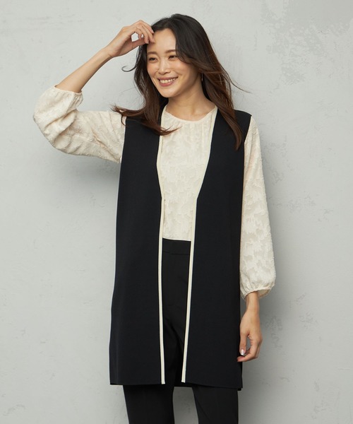 A/C DESIGN BY ALPHA CUBIC 「A/C CUBIC」 ニットベスト M ブラック レディース : ZOZOTOWN Yahoo!店 - 通販 - Yahoo!ショッピング