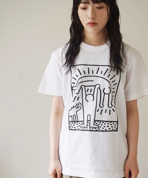 Keith Haring 「Keith Haring」 半袖Tシャツ M スミクロ メンズ : ZOZOTOWN Yahoo!店 - 通販 - Yahoo!ショッピング