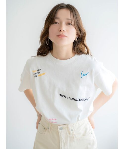 Ungrid tシャツ ミックスロゴデザインTee レディース : ZOZOTOWN Yahoo!店 - 通販 - Yahoo!ショッピング