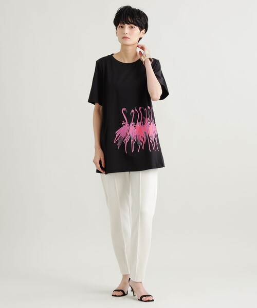 Yahoo!オークション - 「EVEX by KRIZIA」 半袖Tシャツ 42 ブラック レ...