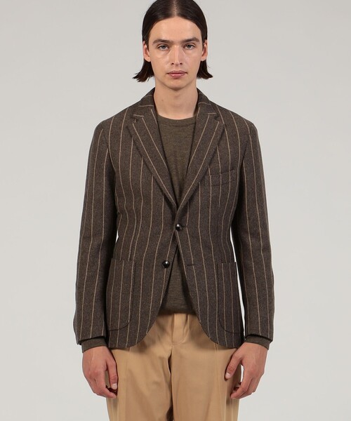 BARBA ジャケット テーラードジャケット 「別注」BARBA Dynamic ウールナイロン シングルブレステッド2Bジャケット メンズ : ZOZOTOWN Yahoo!店 - 通販 ...