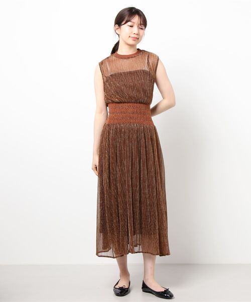 Yahoo!オークション - 「Ameri」 ノースリーブワンピース SMALL グリー...