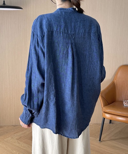 DECADE CLASSIC（ディケイドクラシック） ブラウス シャツ ノーカラー