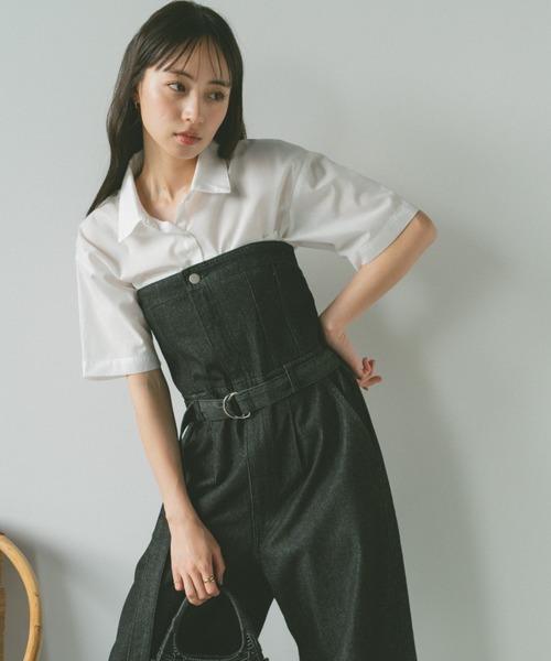 Yahoo!オークション - 「VANNIE U」 オーバーオール FREE ブルー レデ...