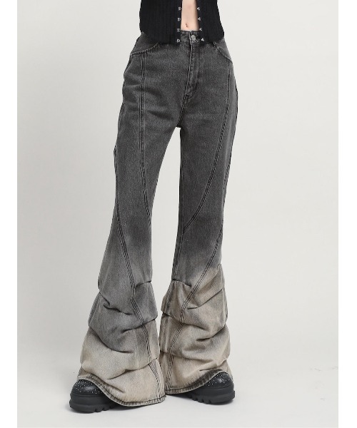 Darich 「Darich」 加工ブーツカットデニムパンツ S ブラック レディース : ZOZOTOWN Yahoo!店 - 通販 - Yahoo!ショッピング