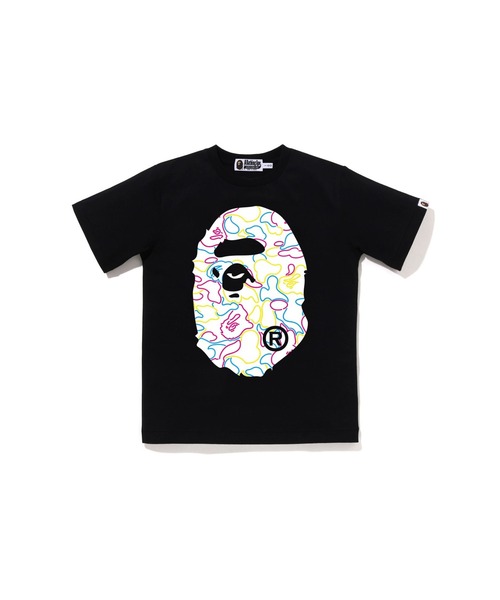 A BATHING APE tシャツ Tシャツ NEON CAMO BIG HEAD TEE キッズ : ZOZOTOWN Yahoo!店 - 通販 - Yahoo!ショッピング