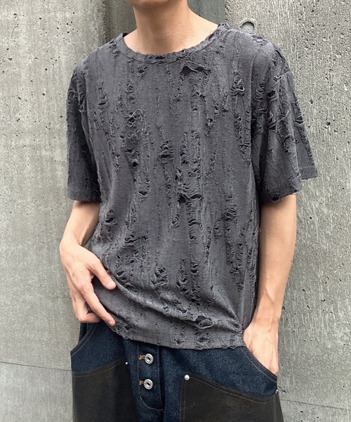 MandO（nemne store） tシャツ 「MandO」ダメージ加工Tシャツ メンズ レディース : ZOZOTOWN Yahoo!店 - 通販 - Yahoo!ショッピング