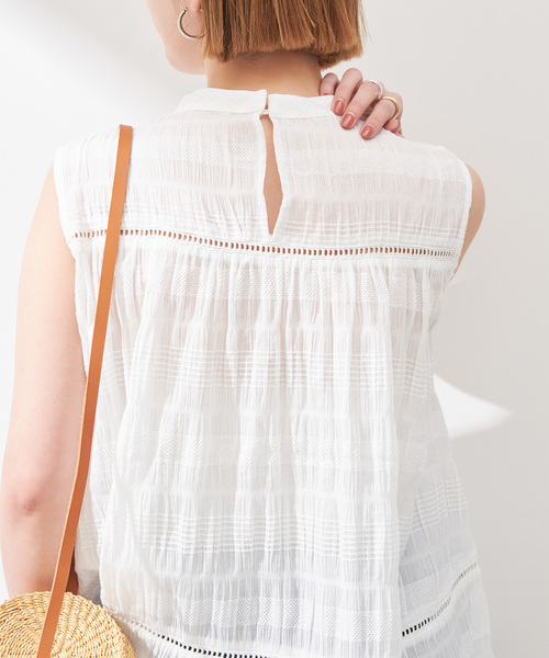 Simplicite 「Simplicite」 ノースリーブブラウス FREE ホワイト レディース : ZOZOTOWN Yahoo!店 - 通販 - Yahoo!ショッピング