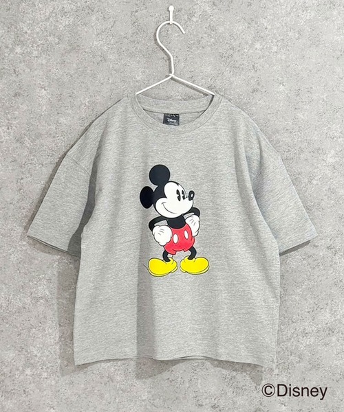 Disney tシャツ 「 MICKY MOUSE / ミッキーマウス 」キャラクターグラフィック オーバーサイズTシャツ 半袖 キッズ 子供服 男の子 女 : ZOZOTOWN Yahoo ...