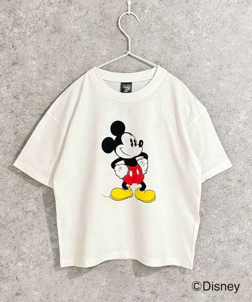Disney tシャツ 「 MICKY MOUSE / ミッキーマウス 」キャラクターグラフィック オーバーサイズTシャツ 半袖 キッズ 子供服 男の子 女 : ZOZOTOWN Yahoo ...