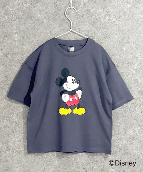 Disney tシャツ 「 MICKY MOUSE / ミッキーマウス 」キャラクターグラフィック オーバーサイズTシャツ 半袖 キッズ 子供服 男の子 女 : ZOZOTOWN Yahoo ...