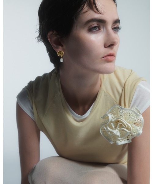 IRIS47（イリスフォーセブン） ブローチ 「IRIS 47」mesh bara corsage/メッシュ バラ コサージュ レディース : ZOZOTOWN Yahoo!店 - 通販 ...