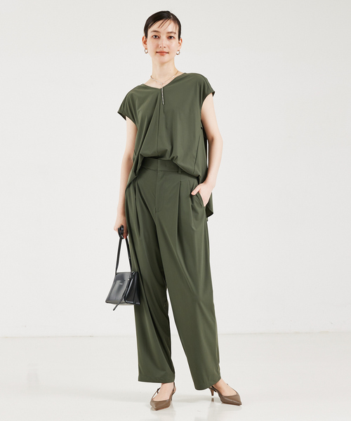 qualite（カリテ） パンツ クールトリコットパンツ レディース