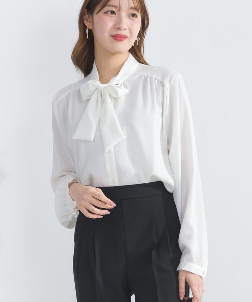 PICCIN シャツ ブラウス 「WEB限定」3WAYボウタイブラウス レディース : ZOZOTOWN Yahoo!店 - 通販 - Yahoo!ショッピング