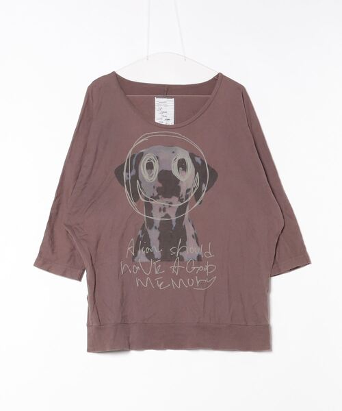 SHAREEF 「SHAREEF」 7分袖Tシャツ 1 ブラウン メンズ : ZOZOTOWN Yahoo!店 - 通販 - Yahoo!ショッピング