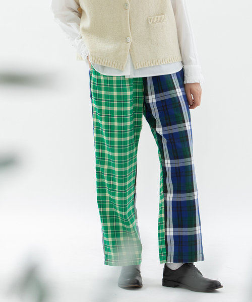 nop de nod（ノップドゥノッド） パンツ miscチェックストレートパンツ レディース : ZOZOTOWN Yahoo!店 - 通販 - Yahoo!ショッピング
